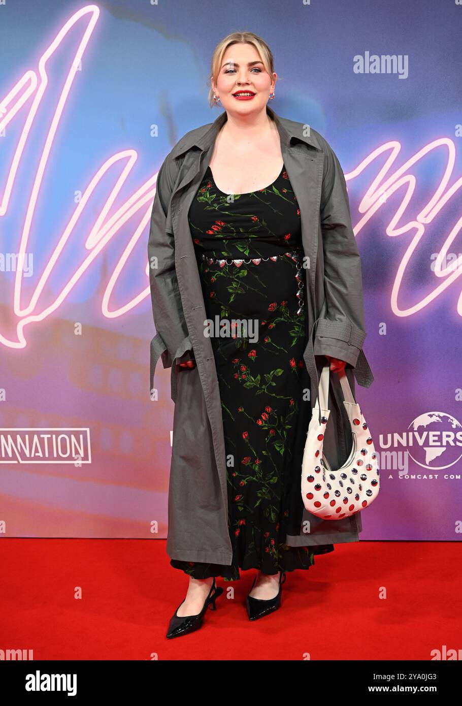 LONDON, ENGLAND: 11th October 2024: Mared Parry attends the "Anora ...