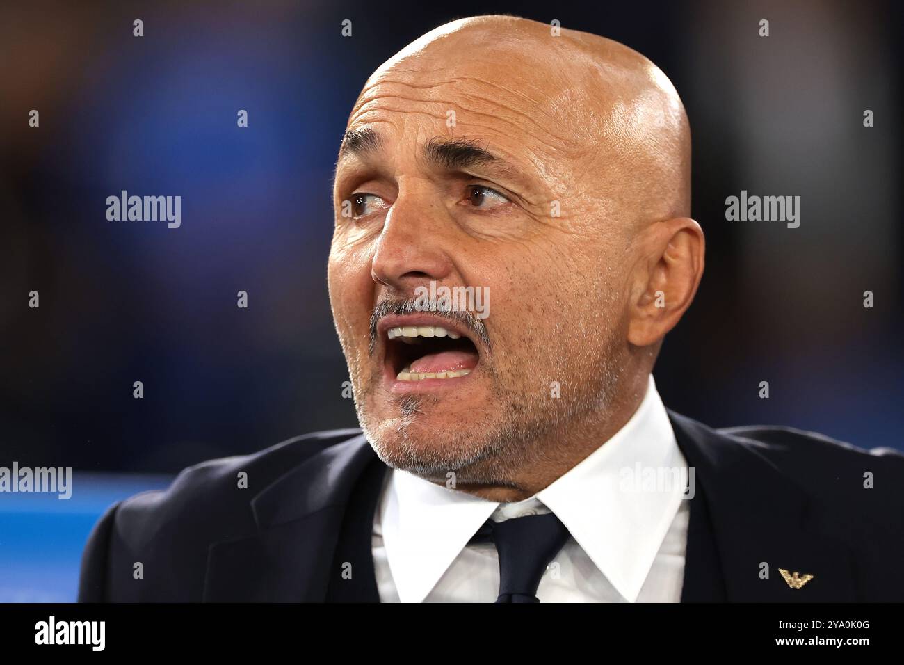Rome, Italy, 10th October 2024. Luciano Spalletti Head coach of Italy ...