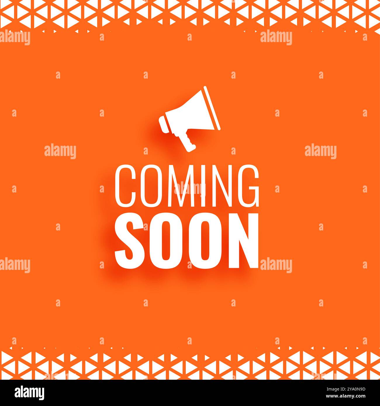 coming soon teaser background with megaphone design vector Stock Vector ...