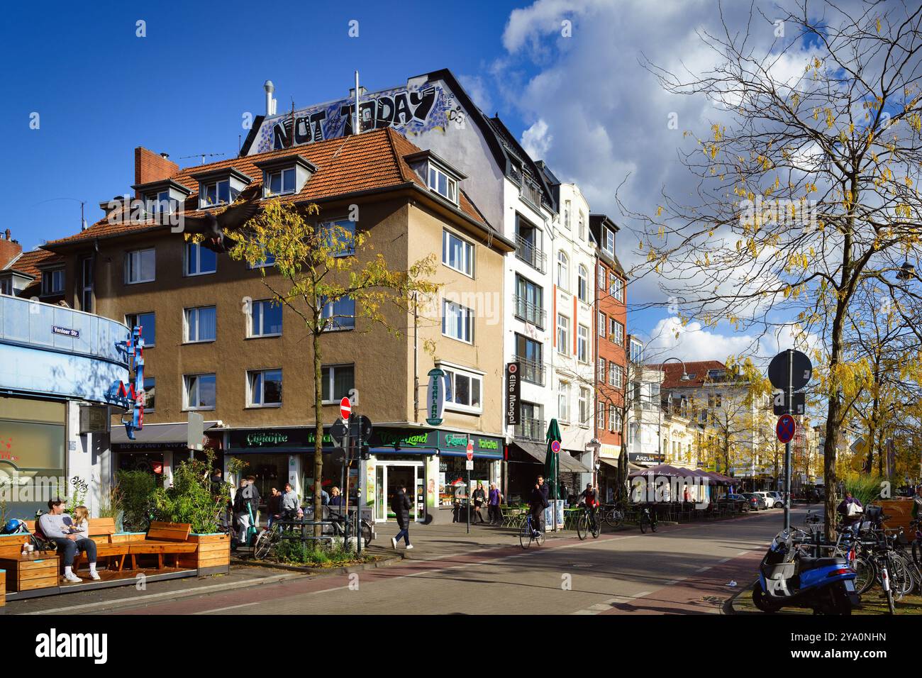 Street life germany bench hi-res stock photography and images - Alamy
