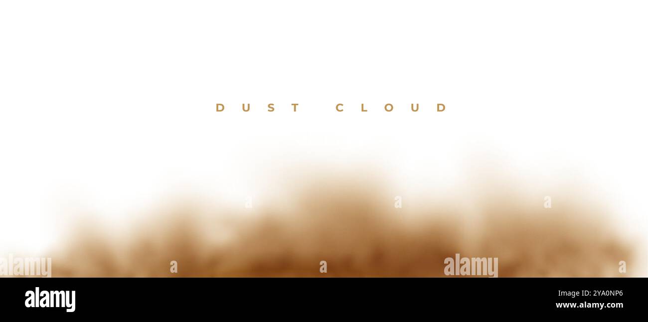 realistic brown dusty sand storm cloud background with smoke effect ...