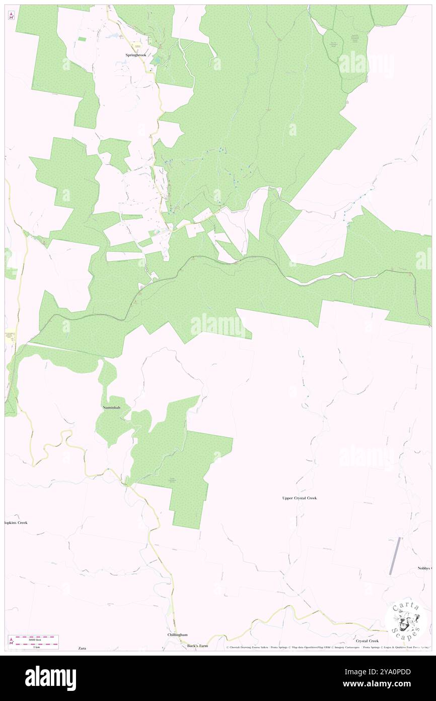 Numinbah Nature Reserve, , AU, Australia, New South Wales, S 28 14' 54 ...