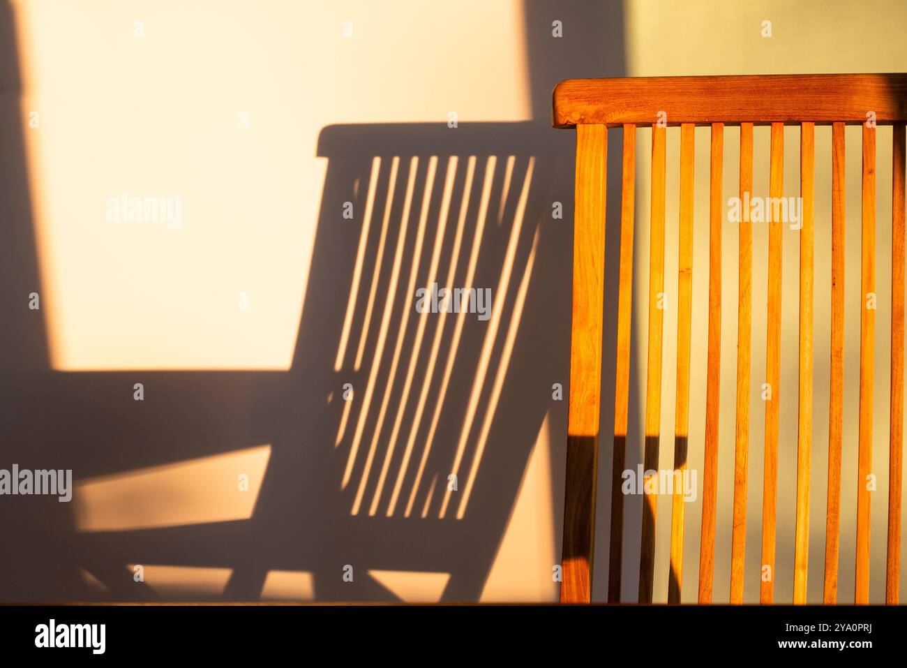 Chair and shadow in a house Stock Photo - Alamy