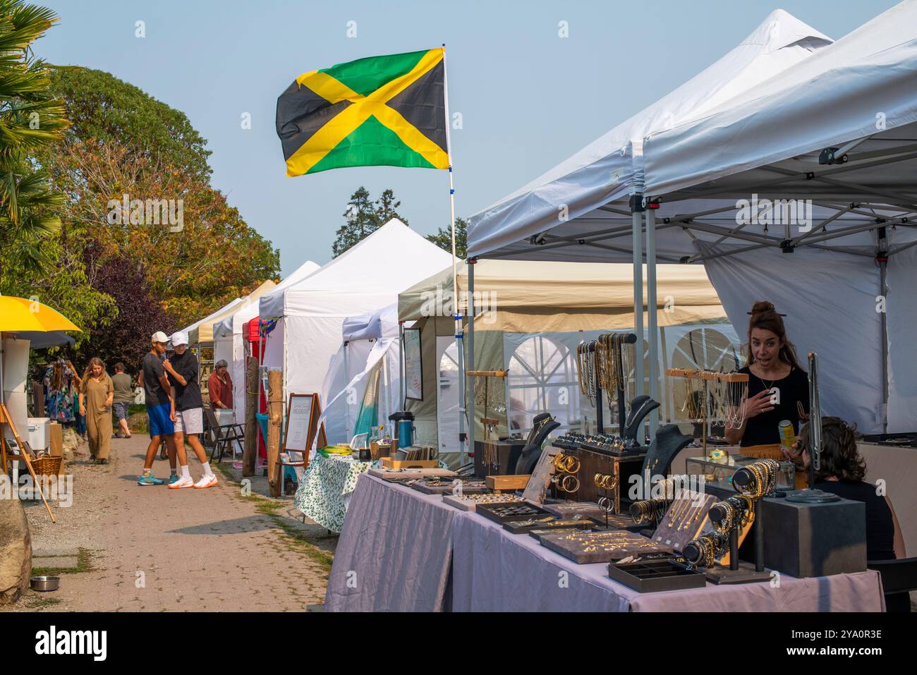 The market in Ganges, on Salt Spring Island, BC, Canada Stock Photo - Alamy