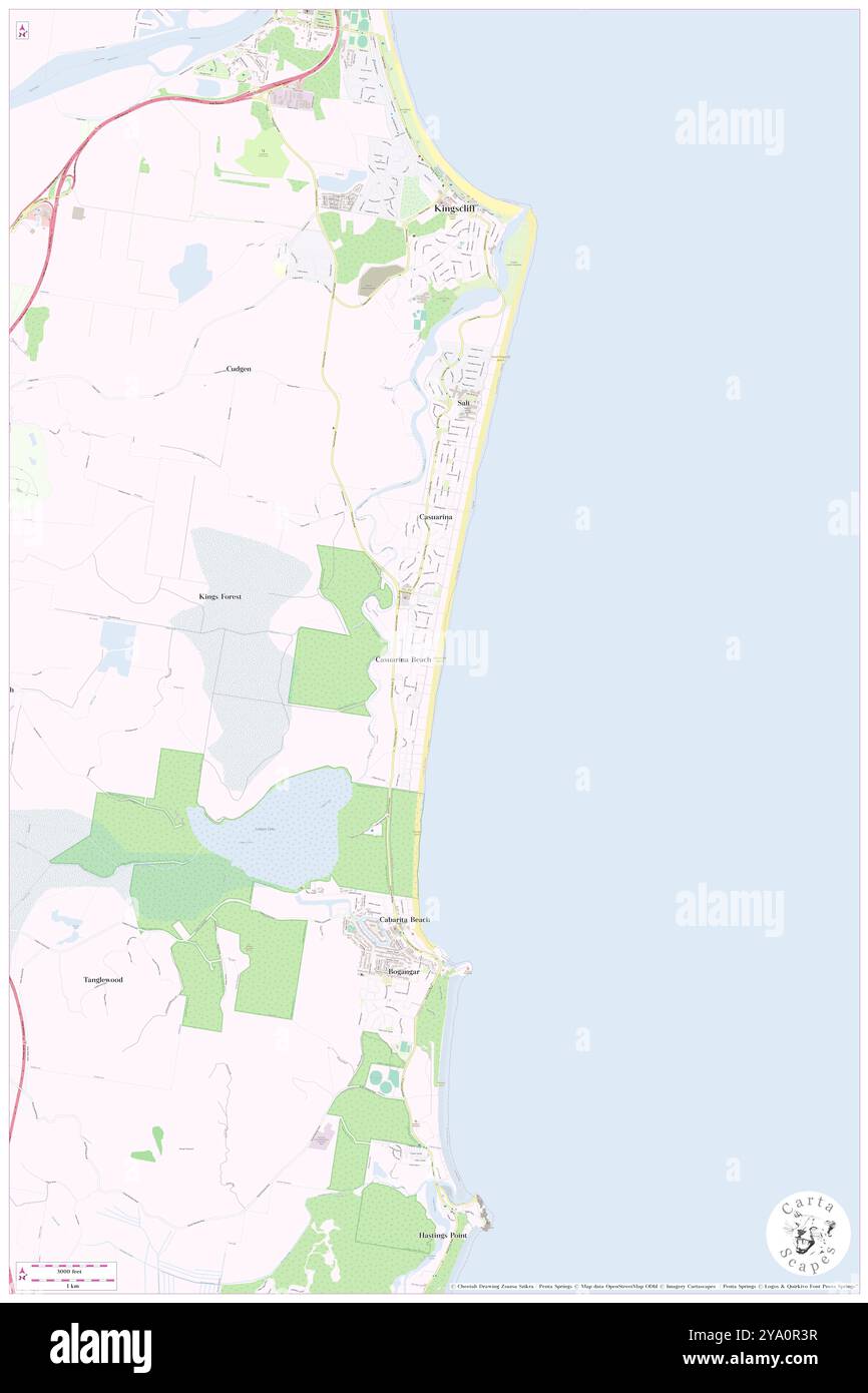 Casuarina Beach, Tweed, AU, Australia, New South Wales, S 28 18' 10 ...