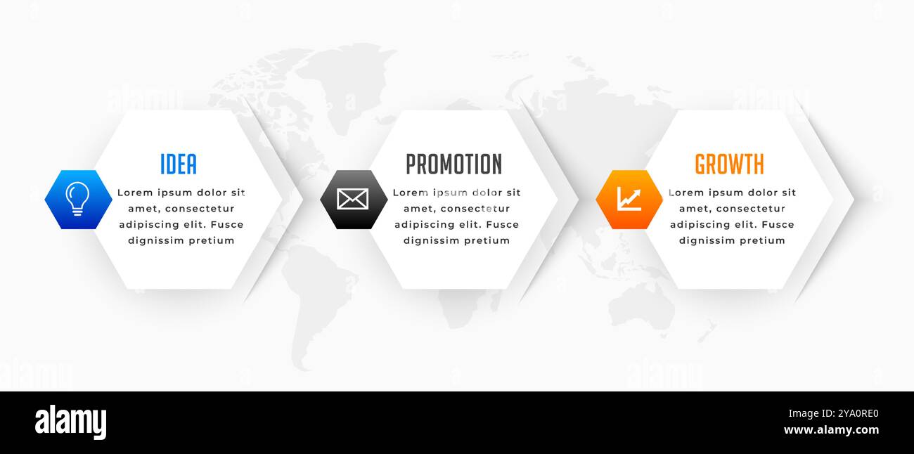 modern 3 step business infographic timeline banner for data visualization vector Stock Vector ...