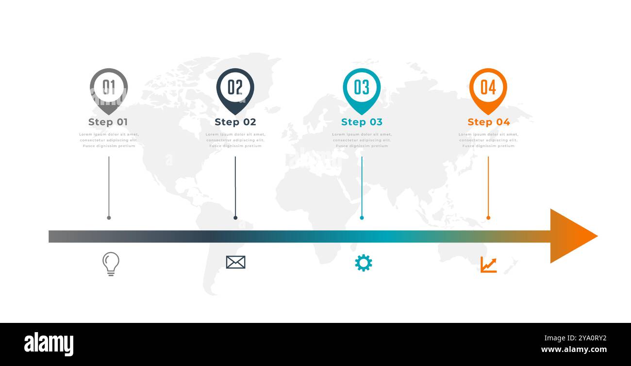 business infographic target path layout for business success vector ...