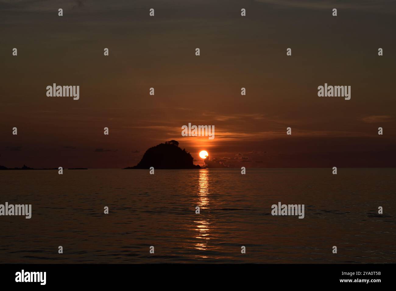 Exotic sunset Nacpan beach island Philippines Stock Photo - Alamy