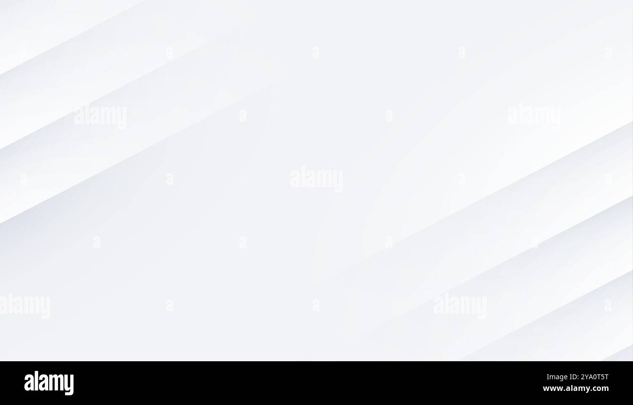 neumorphic style blank white banner with slanting lines design vector ...