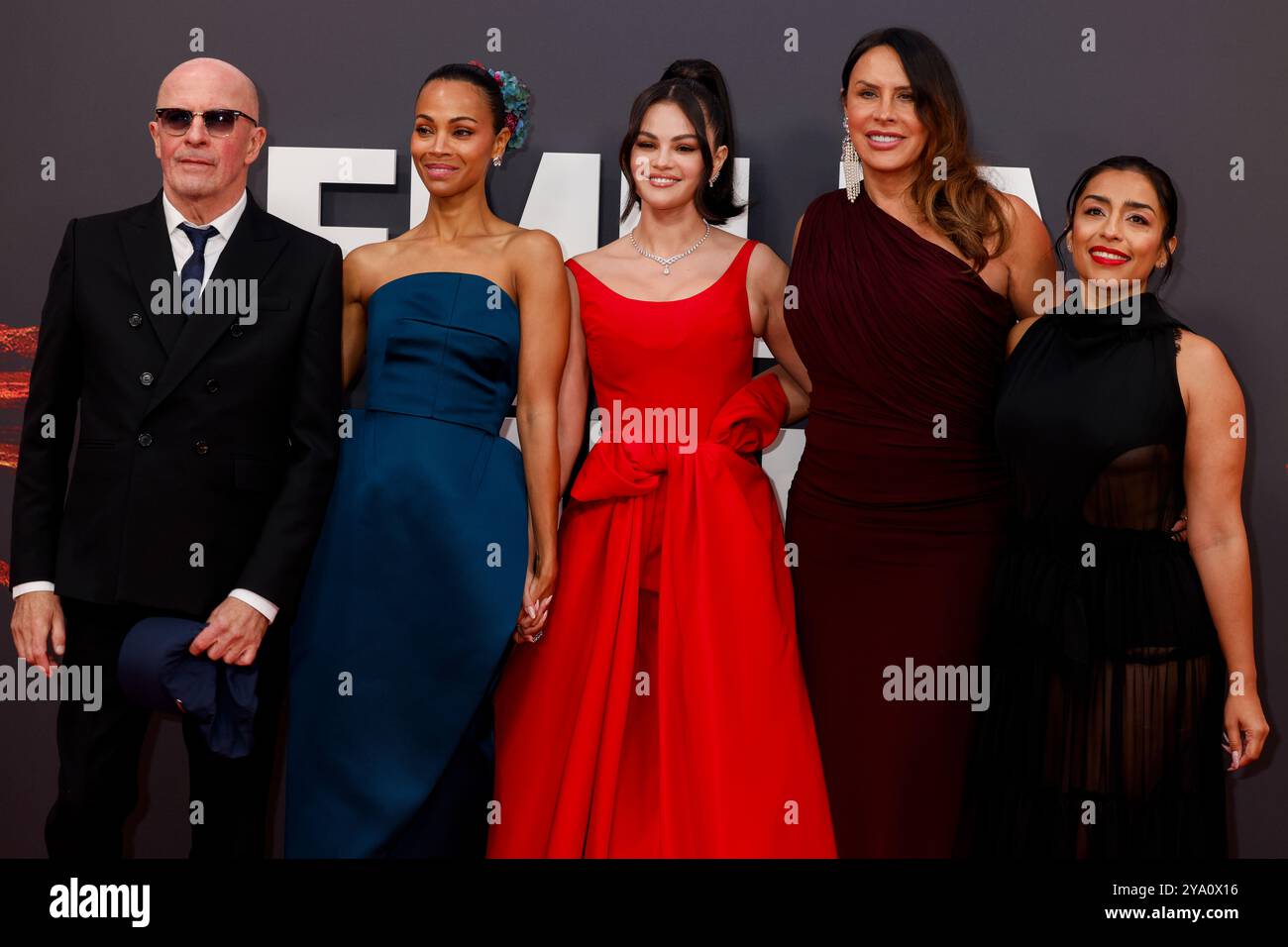 London, UK. 11th Oct, 2024. Jacques Audiard, Zoe Saldana, Selena Gomez, Karla Sofía Gascón and ...