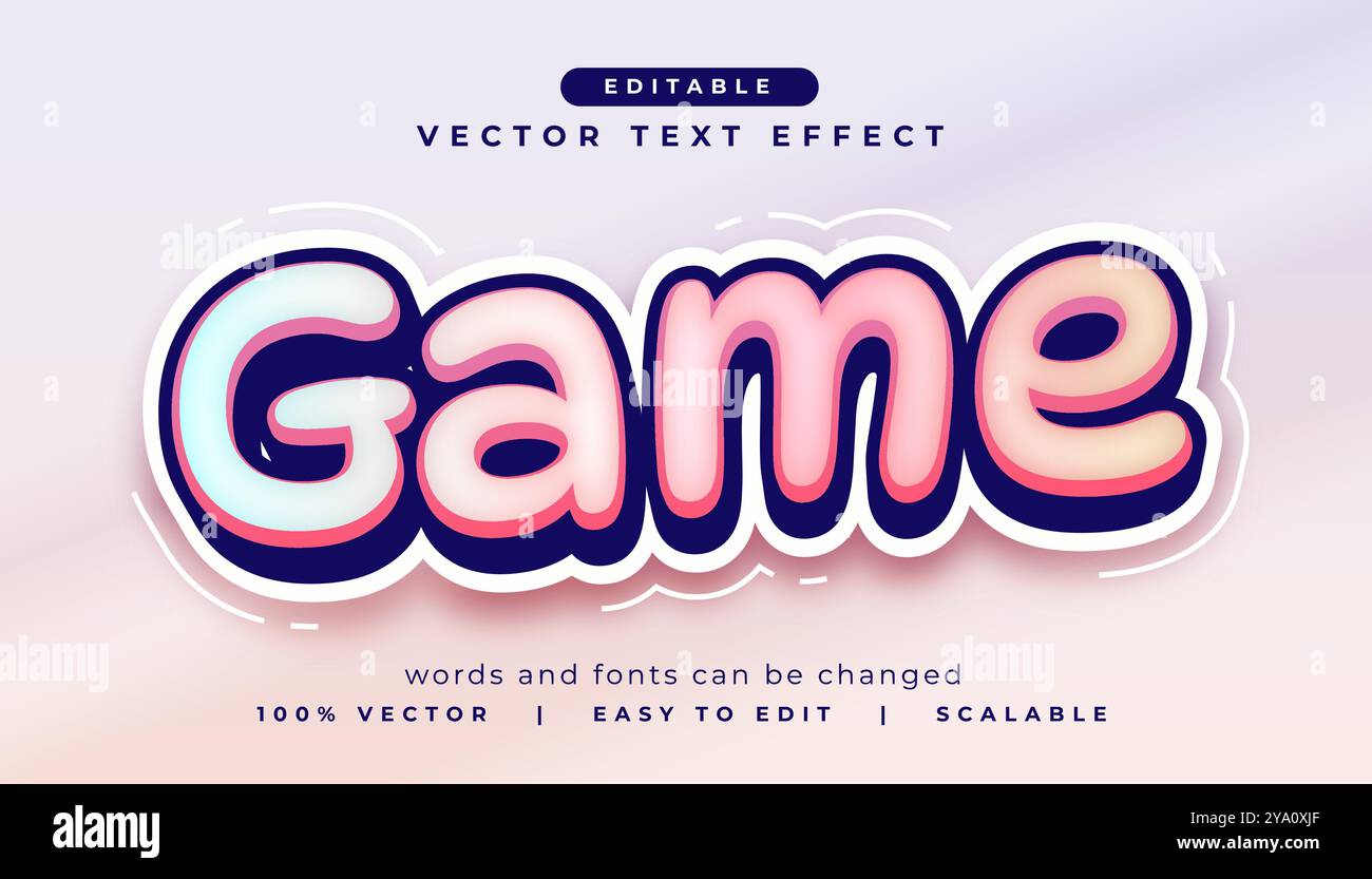 editable game text effect for esport headline vector Stock Vector Image ...