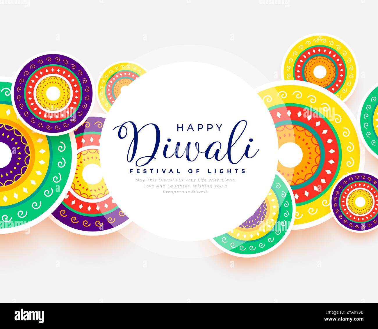 decorative shubh diwali celebration background for social media post ...