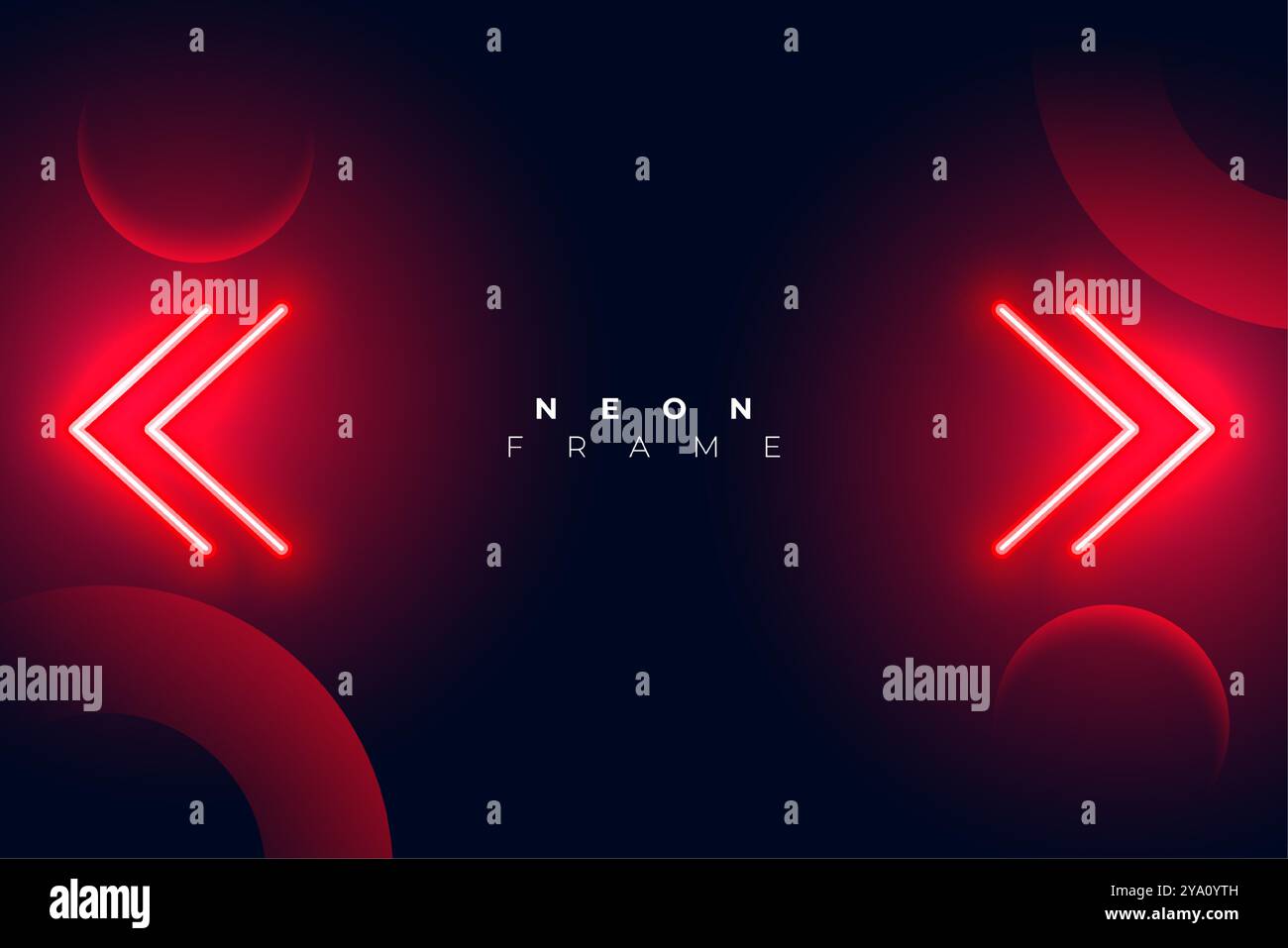 trendy and glowing red neon arrow design vector Stock Vector Image ...
