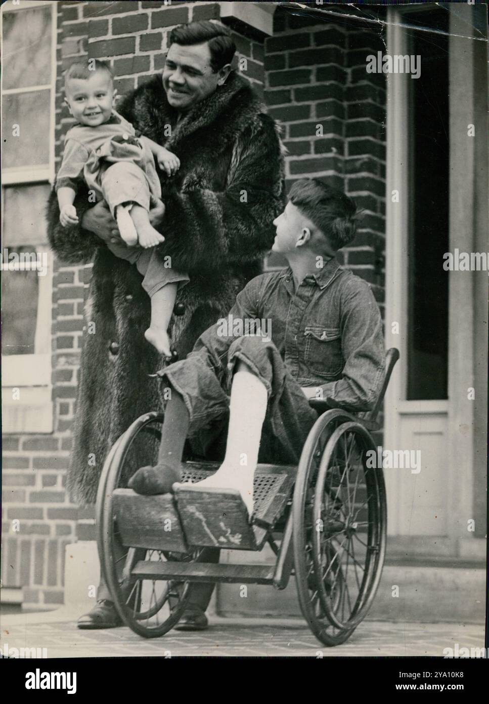Vintage Picture featuring Babe Ruth in the community: Babe Ruth Visits ...