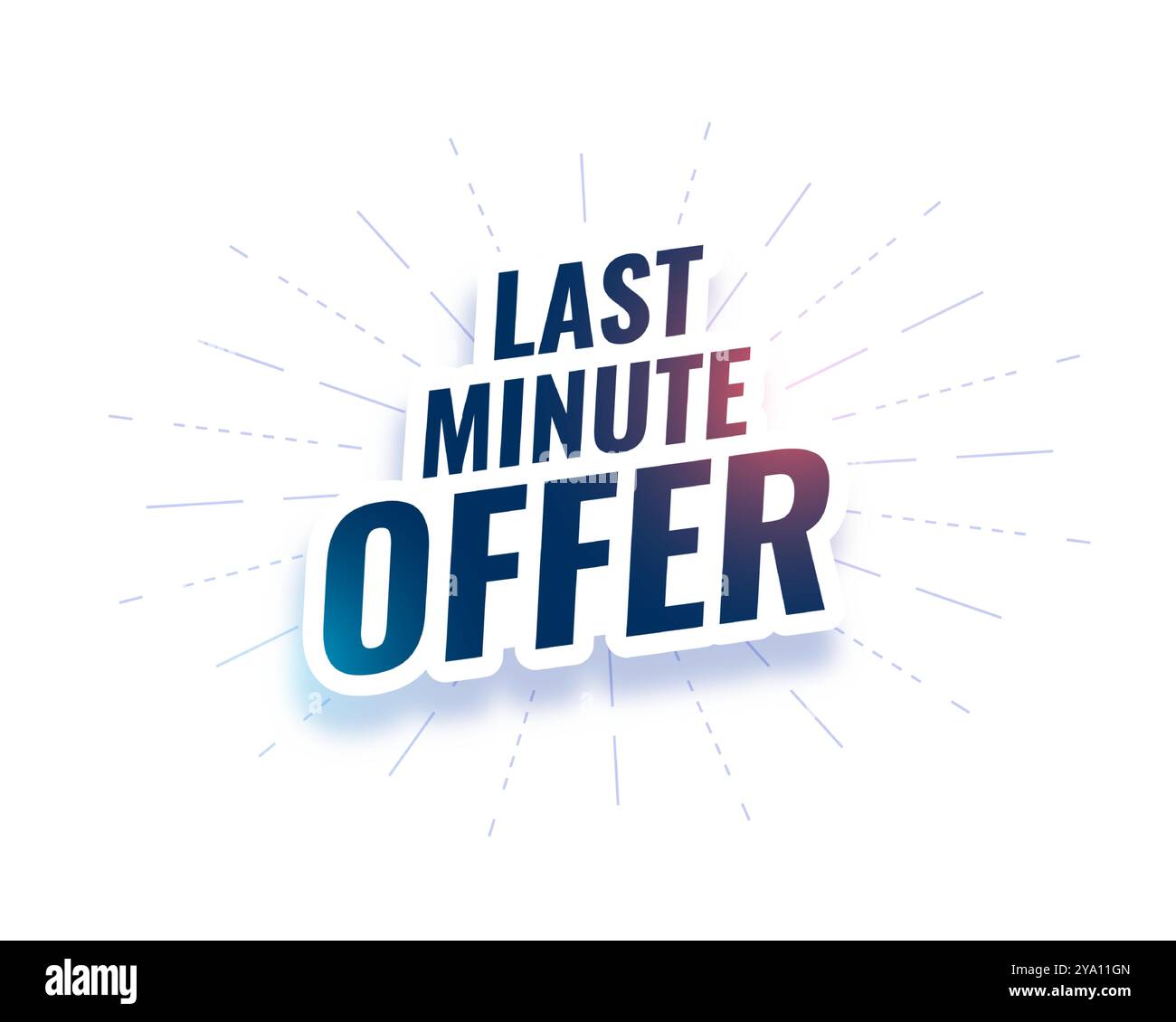stylish last minute offer sticker background for retail marketing ...