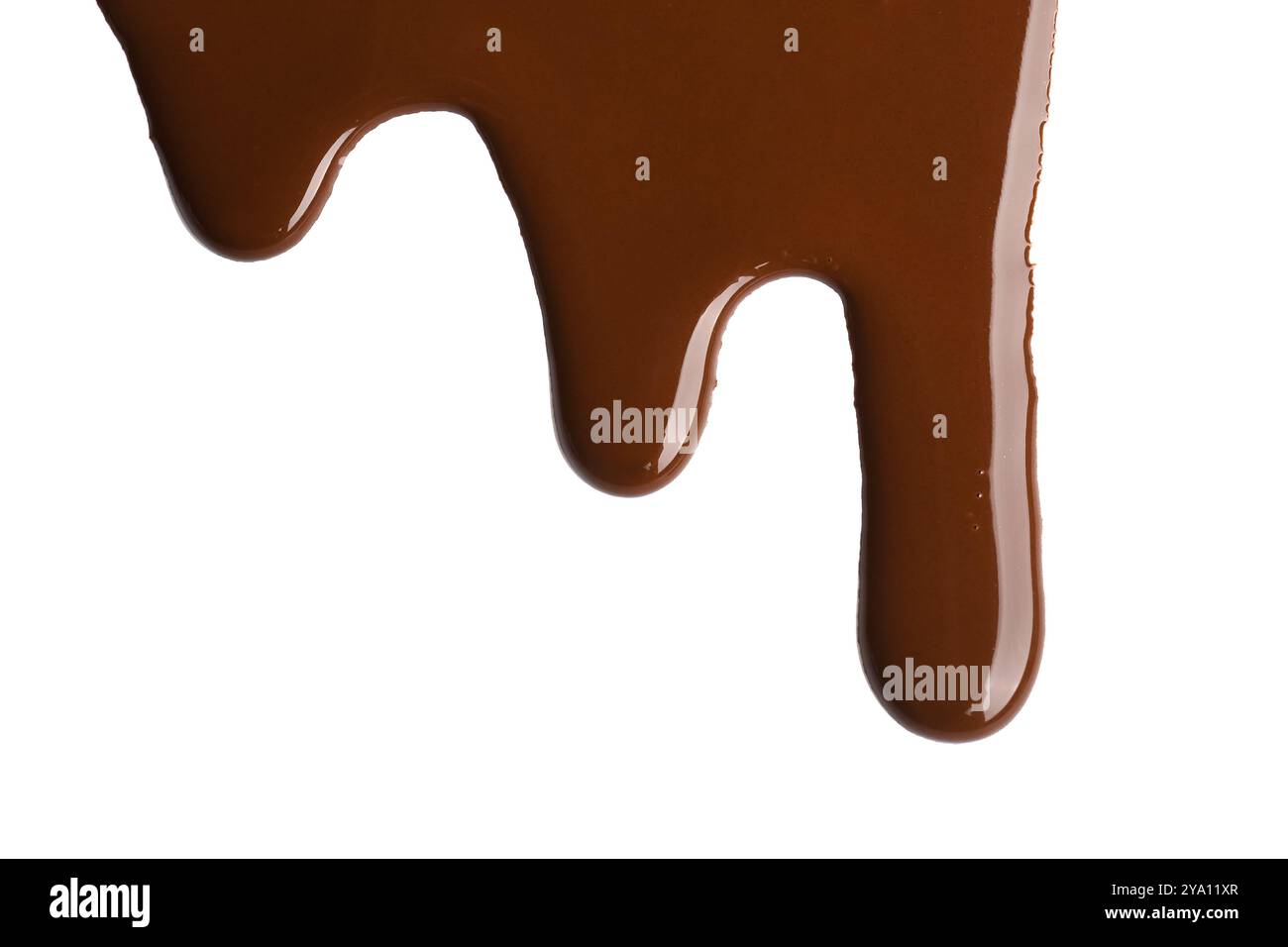 Sweet chocolate splash on white background Stock Photo - Alamy