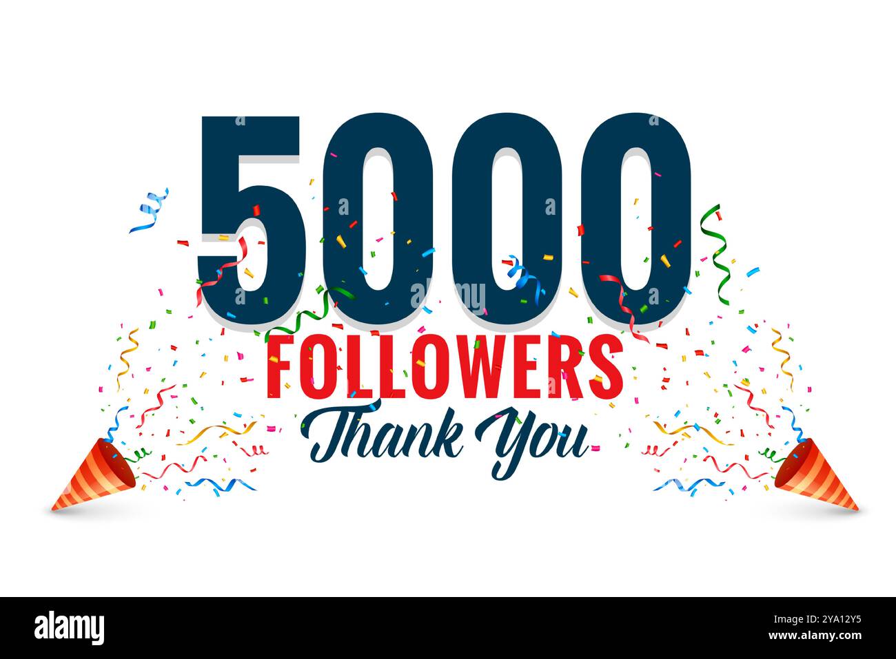 5000 followers Stock Vector Images - Alamy