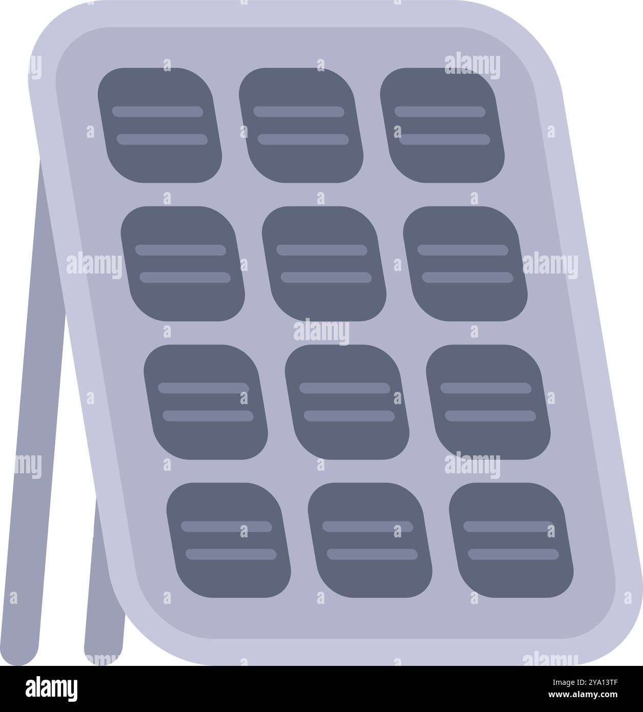 Illustration of a portable solar panel converting sunlight into energy ...