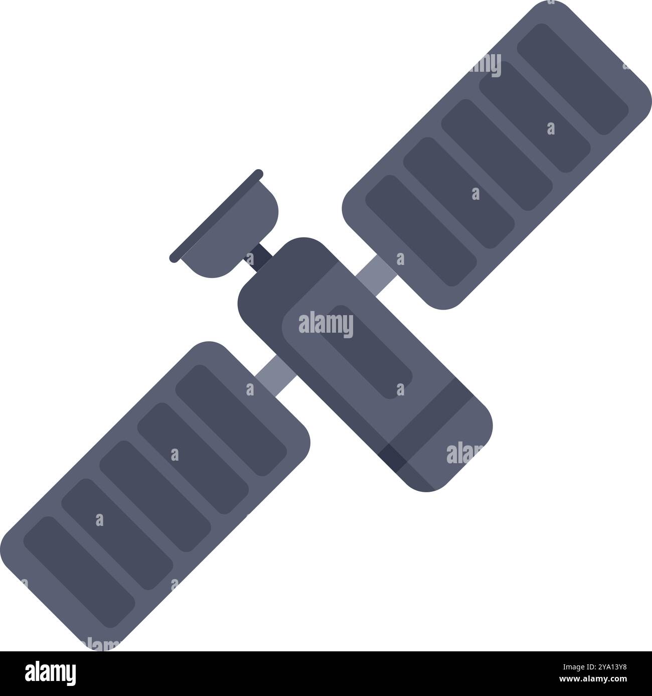 This space satellite is orbiting earth, transmitting signals and ...