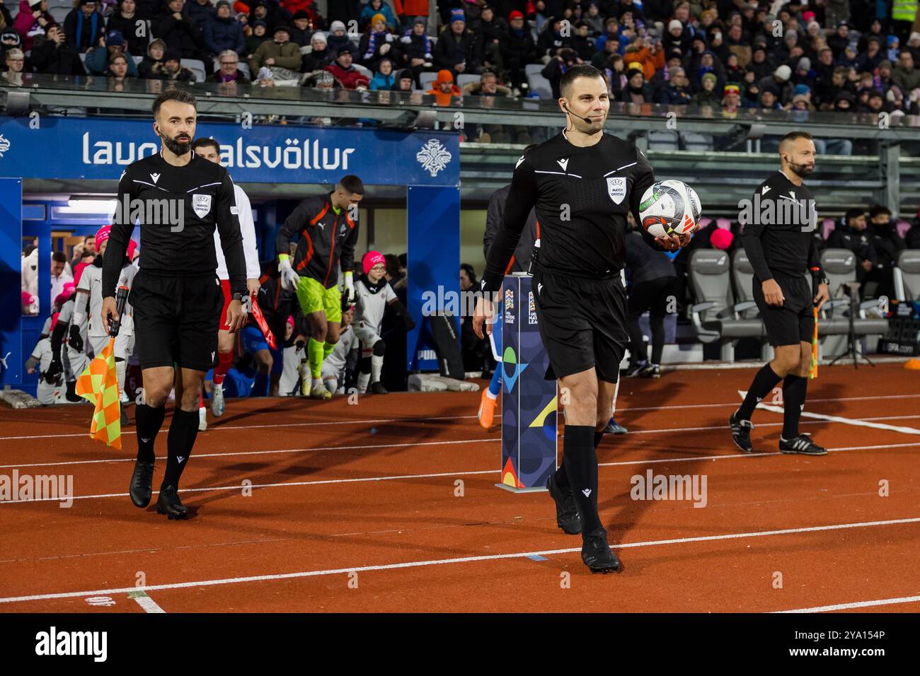 REYKJAVIK, ICELAND - 11 OCTOBER 2024: Match referee Antoni Bandić ...