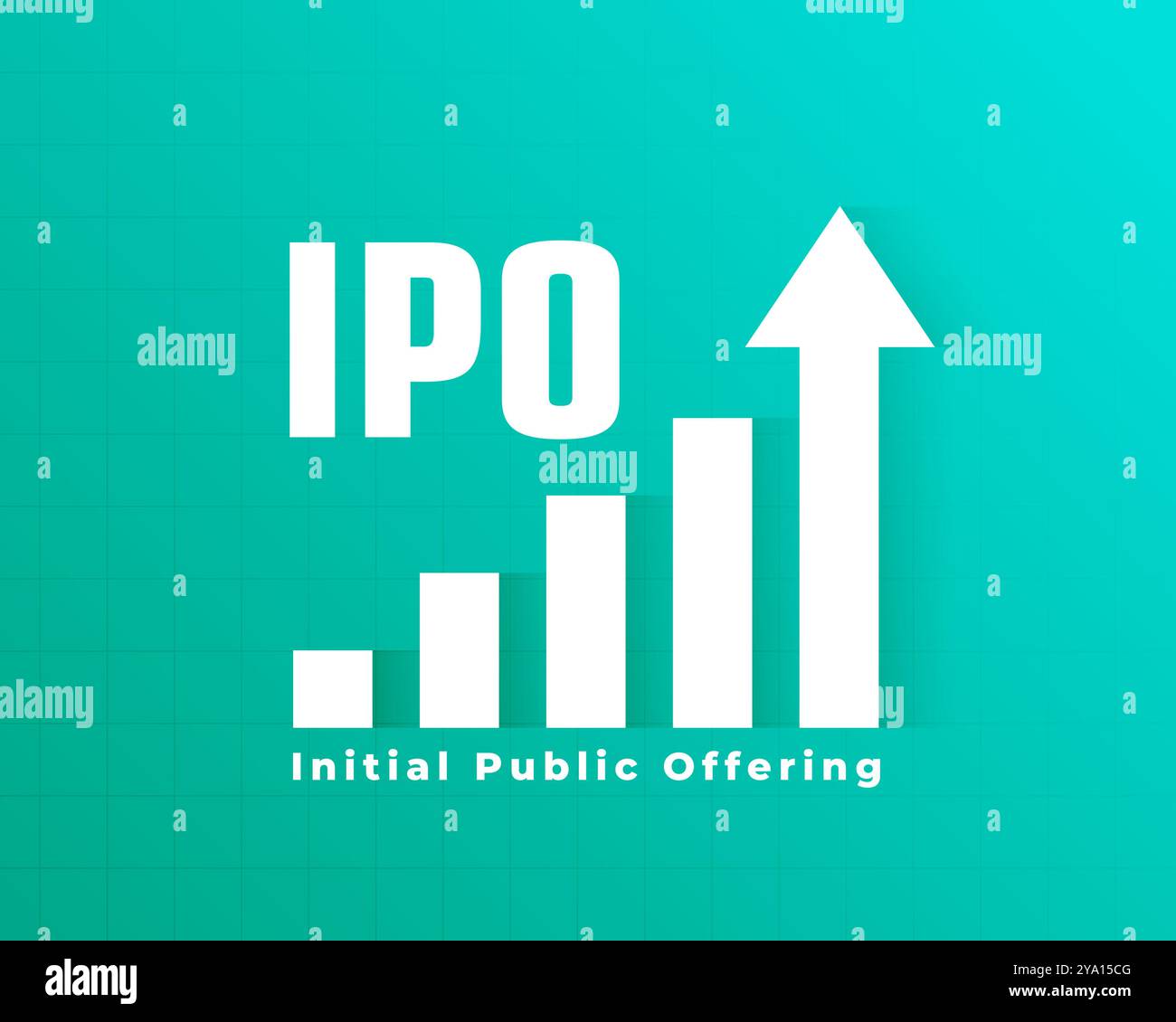 initial public offering ipo concept background with growth chart vector ...