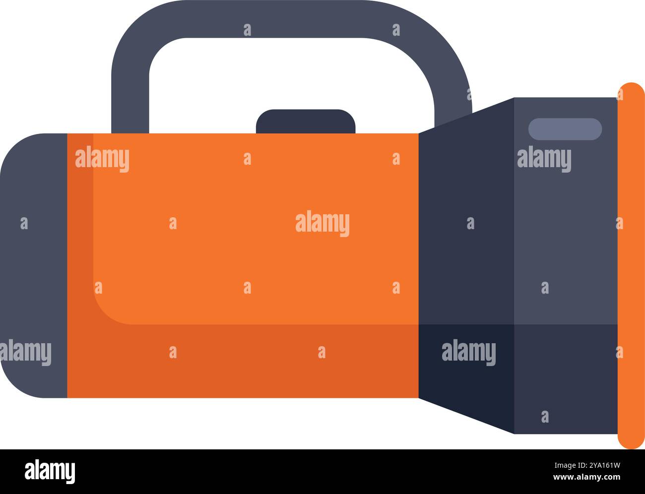 This bright orange flashlight is the perfect tool for providing light ...