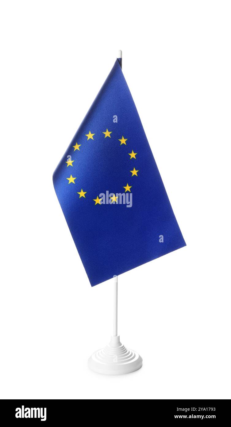 Flag of European Union isolated on white Stock Photo - Alamy