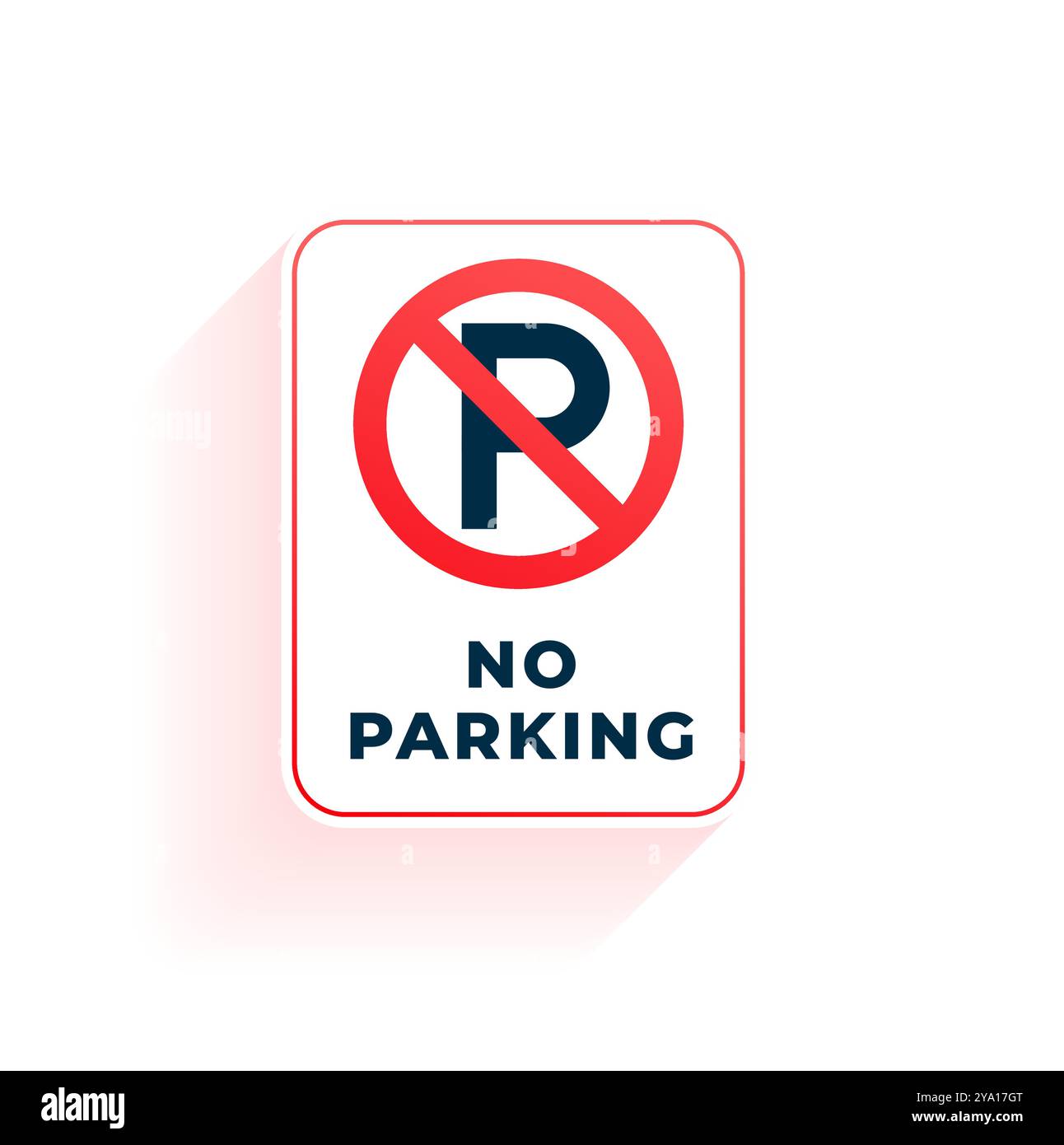 no parking or stopping sign on white background vector Stock Vector ...