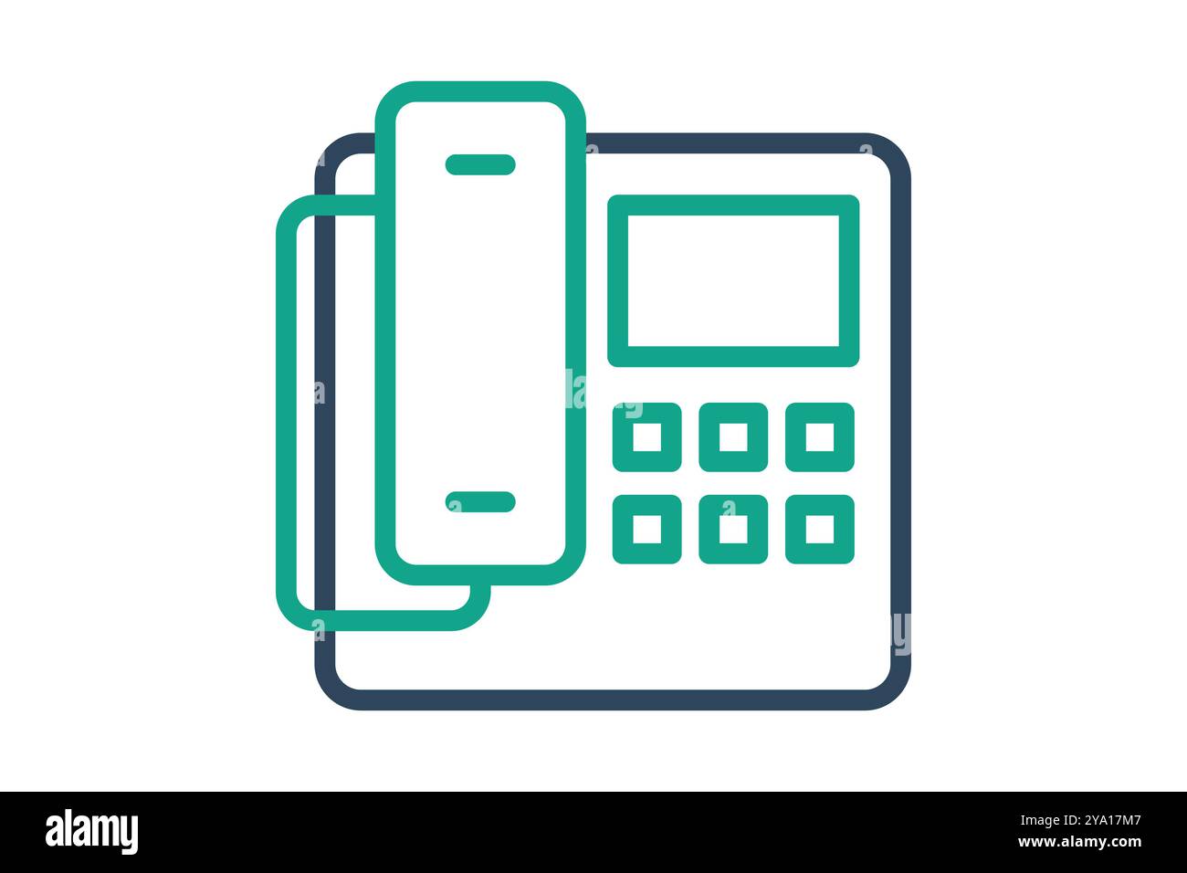 Telephone icon. line icon style. icon related to reception. hotel ...
