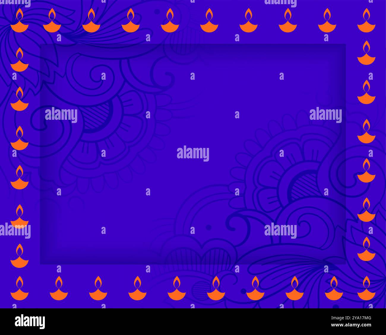 Puja background border Stock Vector Images - Alamy