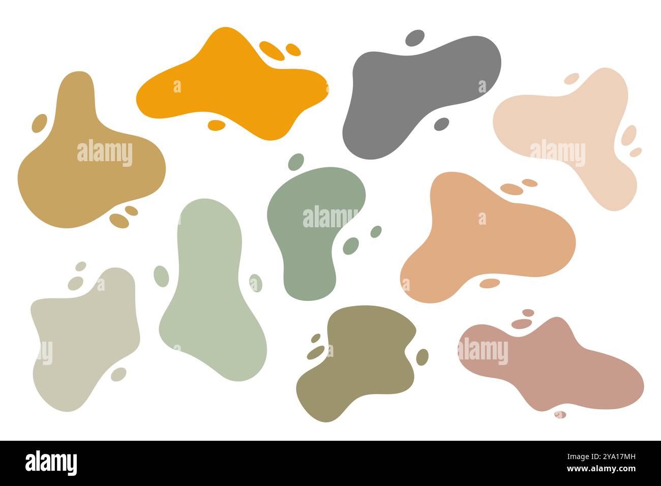 set of earth color blob shape design vector Stock Vector Image & Art - Alamy