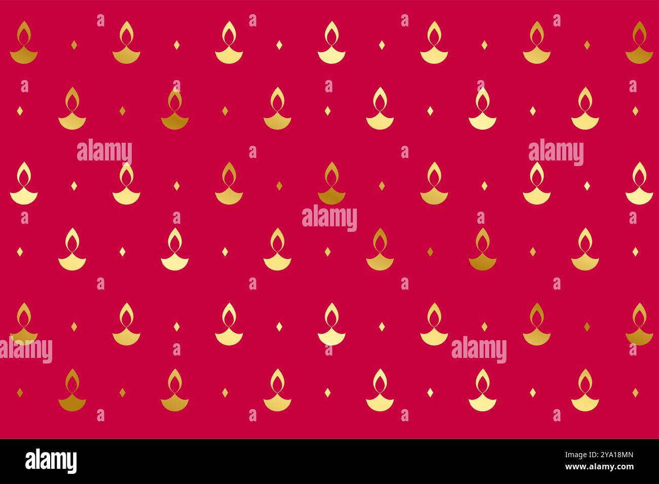 artistic golden shubh diwali diya pattern background design vector ...