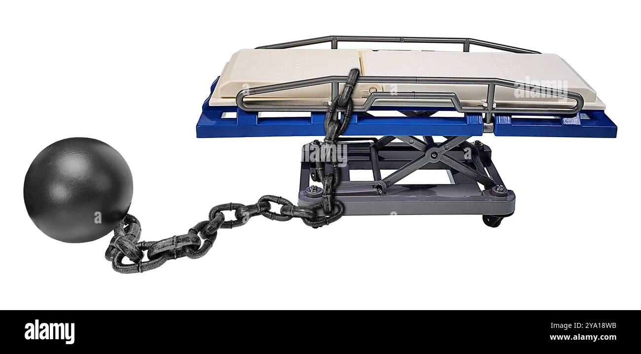 Woman chained hospital bed hi-res stock photography and images - Alamy