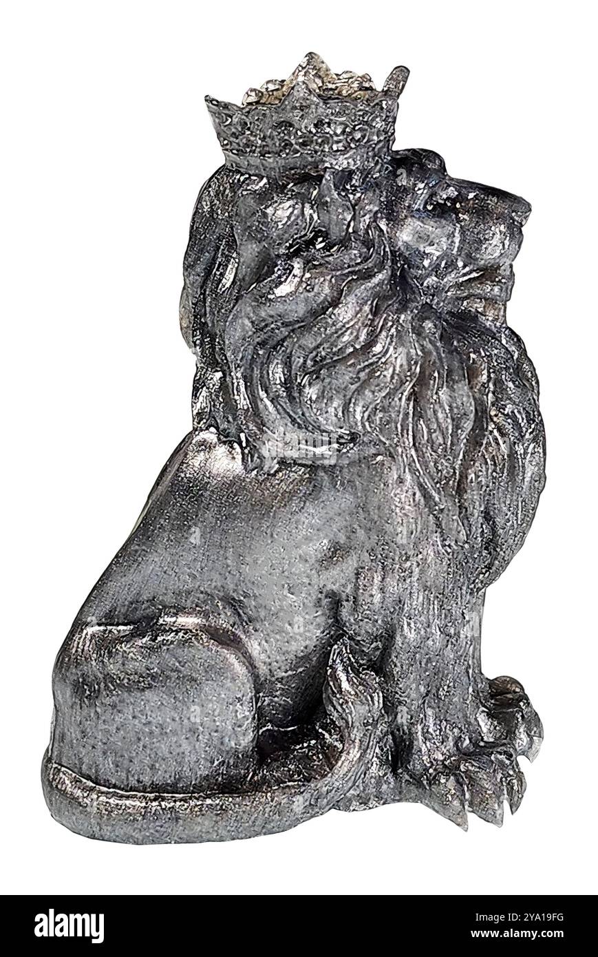 Silver lion Cut Out Stock Images & Pictures - Alamy