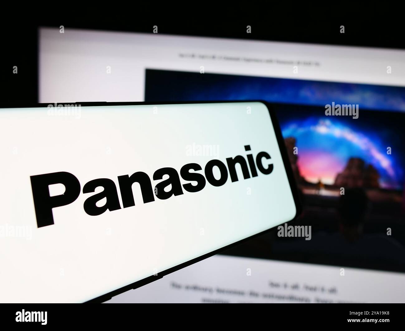 In this photo illustration, a smartphone with the logo of Japanese ...