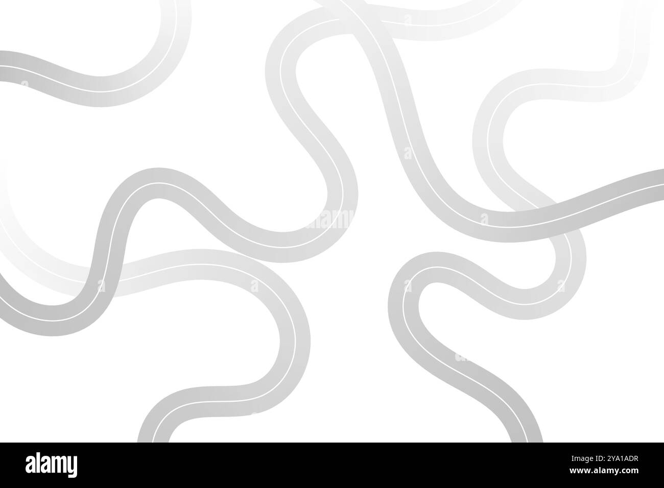 abstract curvy wiggly line on white background Stock Vector Image & Art ...