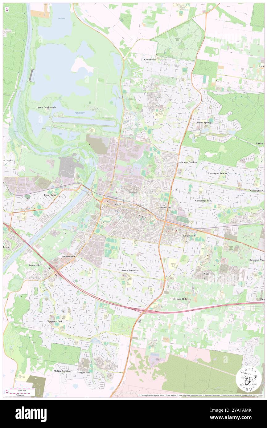 Map of pittwater hi-res stock photography and images - Alamy