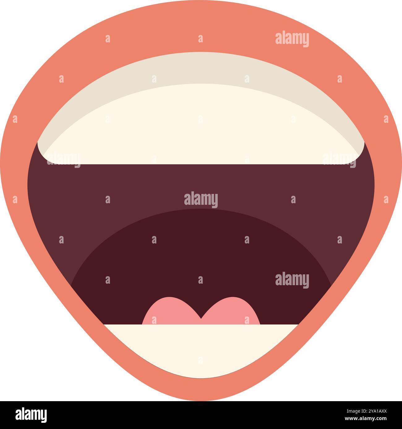 Human mouth open wide teeth Stock Vector Images - Alamy