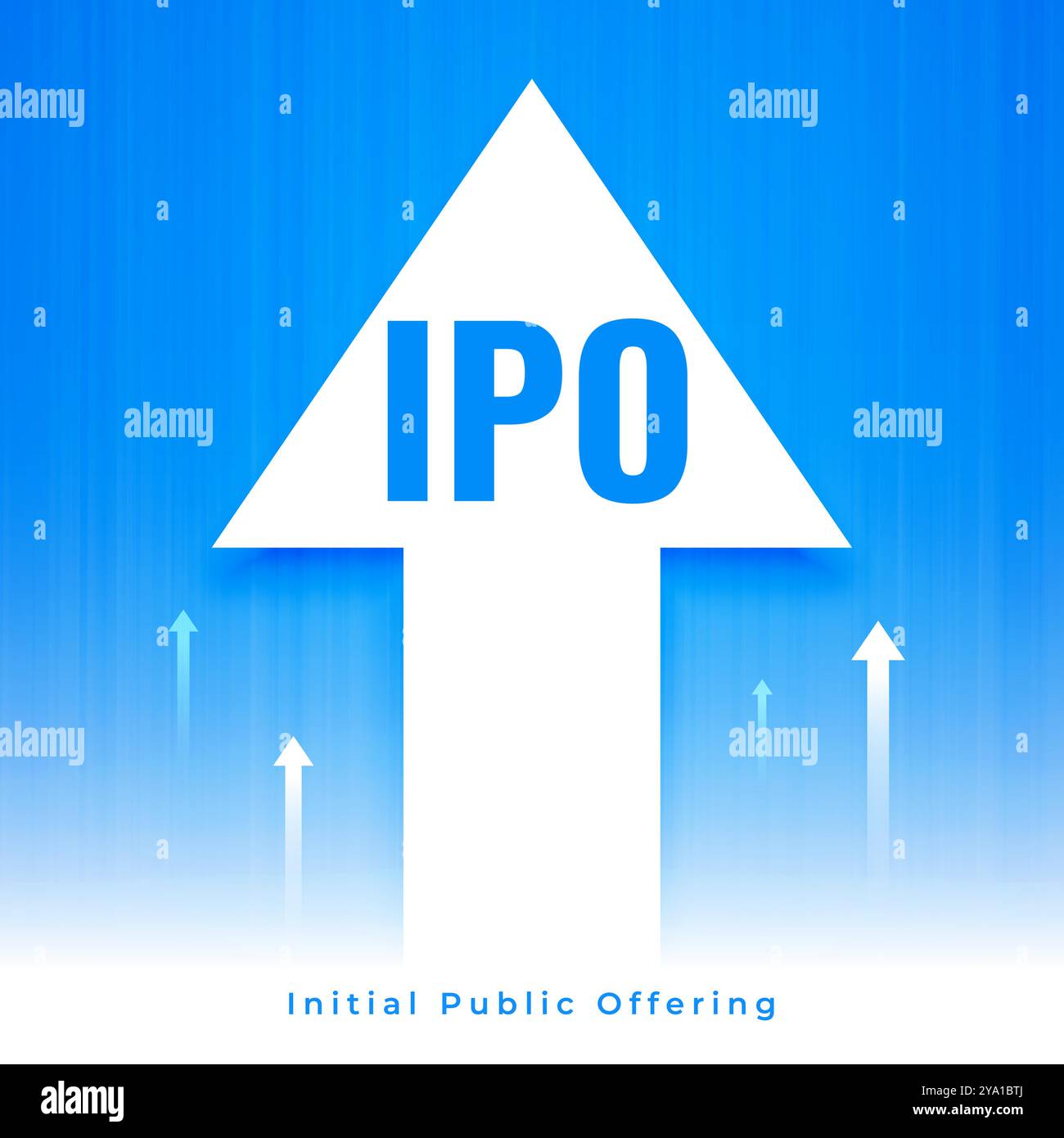 ipo initial public offering concept background with growth arrow vector Stock Vector Image & Art ...