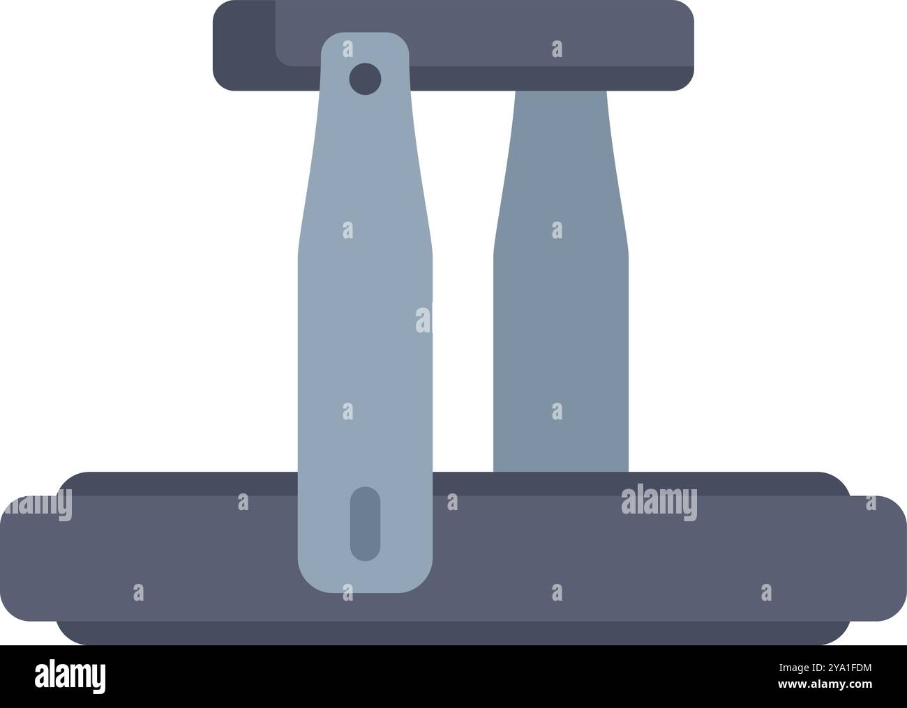 Simple flat vector icon of a pommel horse, typically used in men's ...