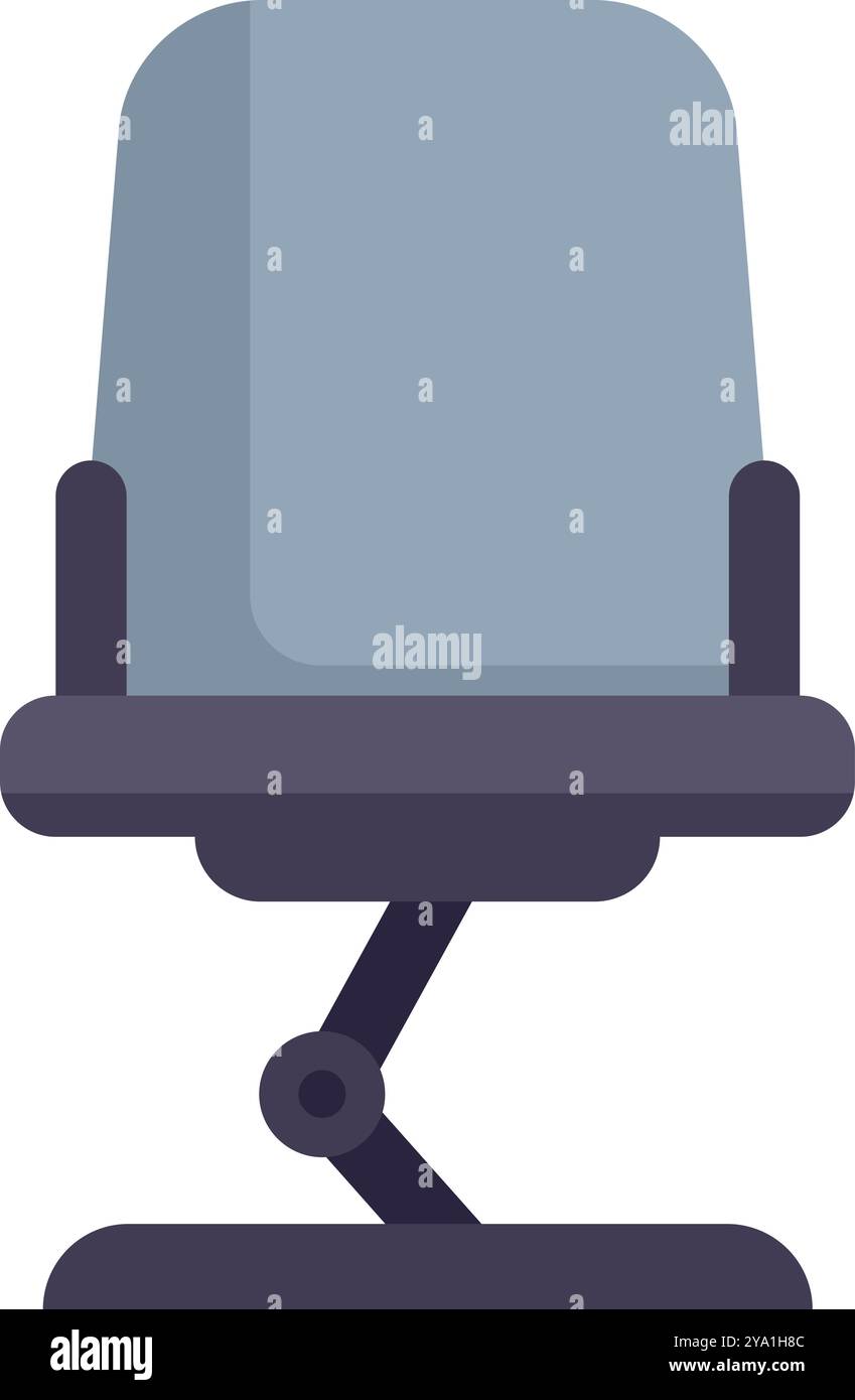 Simple illustration of a modern office chair with adjustable height ...