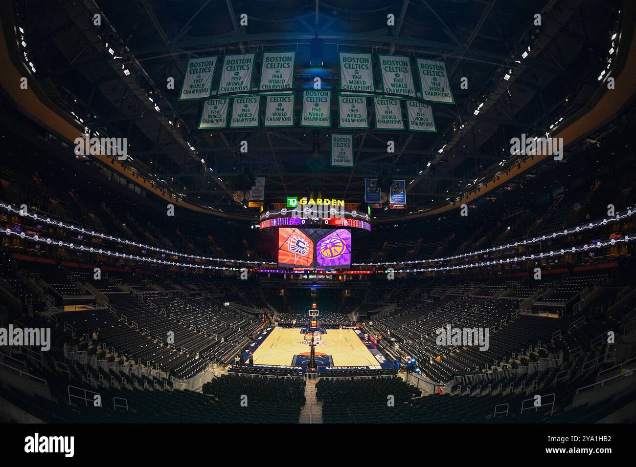 August 20, 2024: A general view of the arena and the Boston Celtics NBA ...