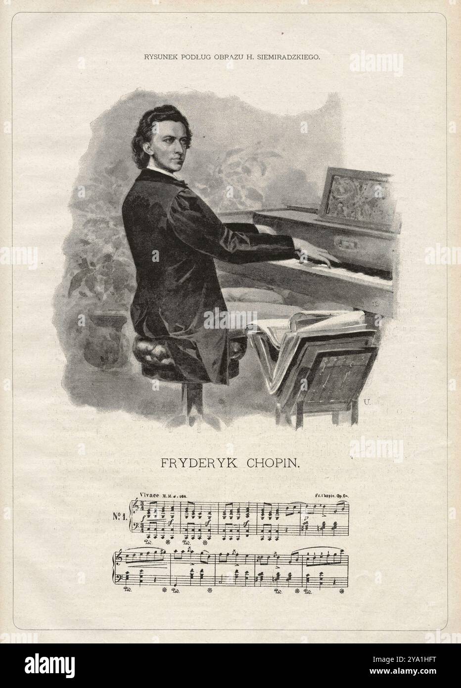 Frederic Chopin at the Piano Stock Photo - Alamy