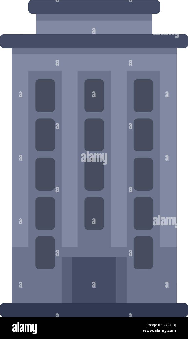 Contemporary high rise building standing tall as a symbol of urban ...