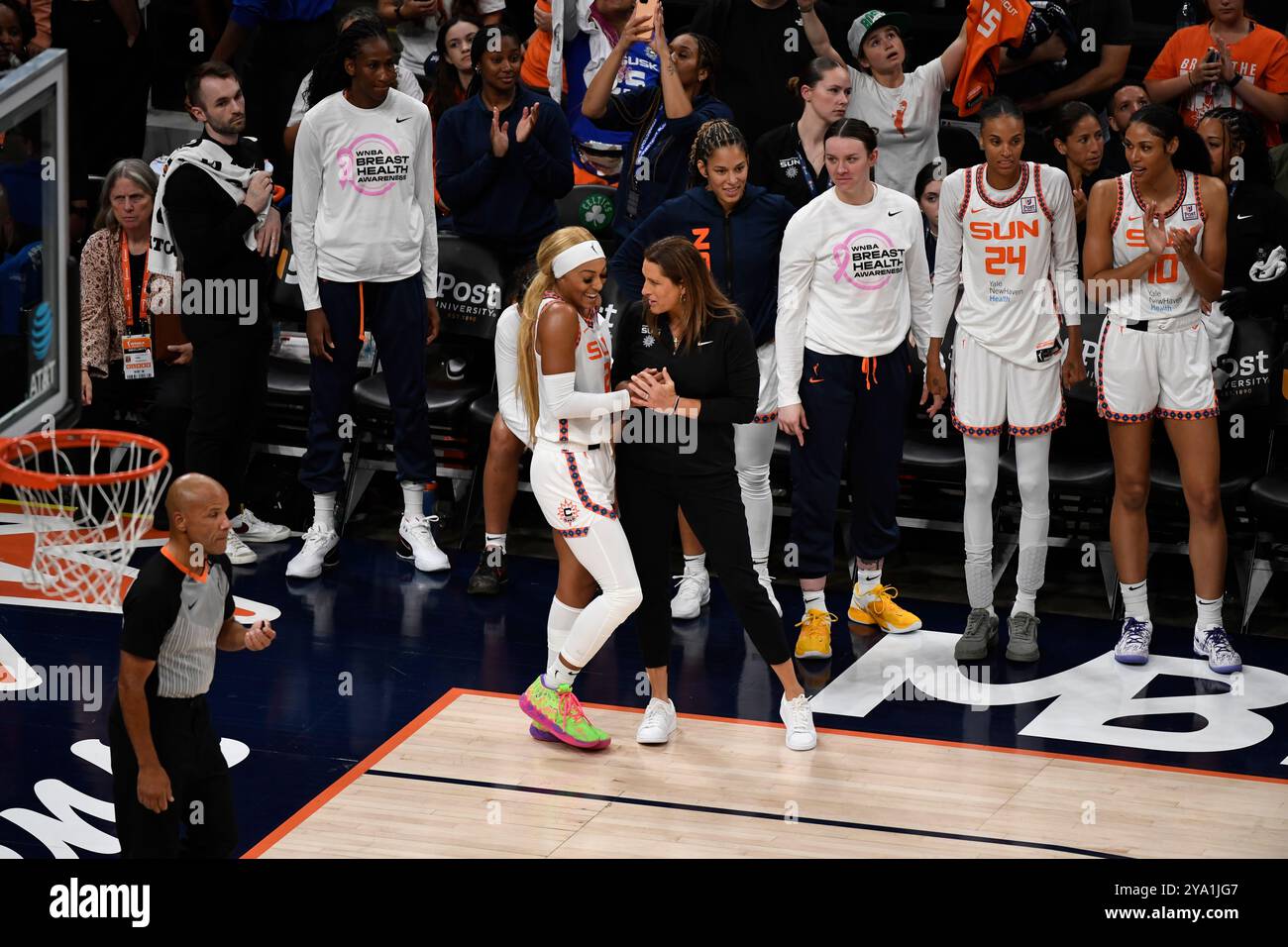 August 20, 2024: Connecticut Sun guard/forward DiJonai Carrington (21 ...