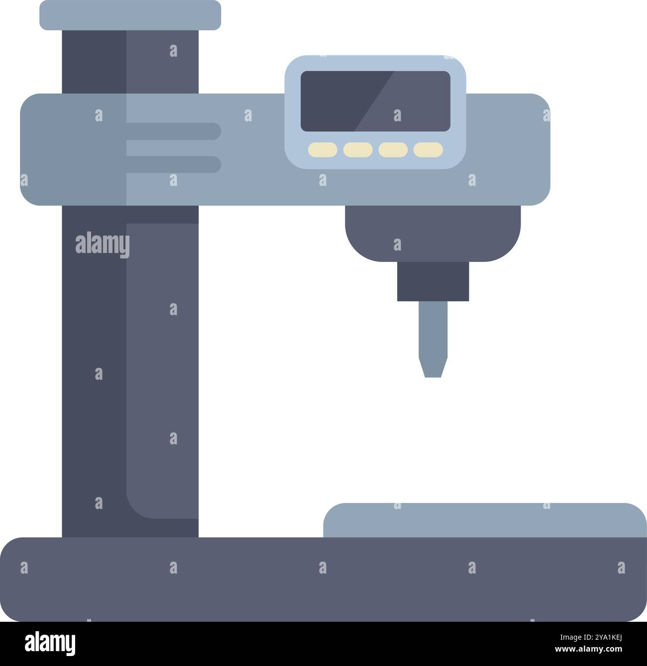 Illustration of a modern industrial drilling machine used in ...