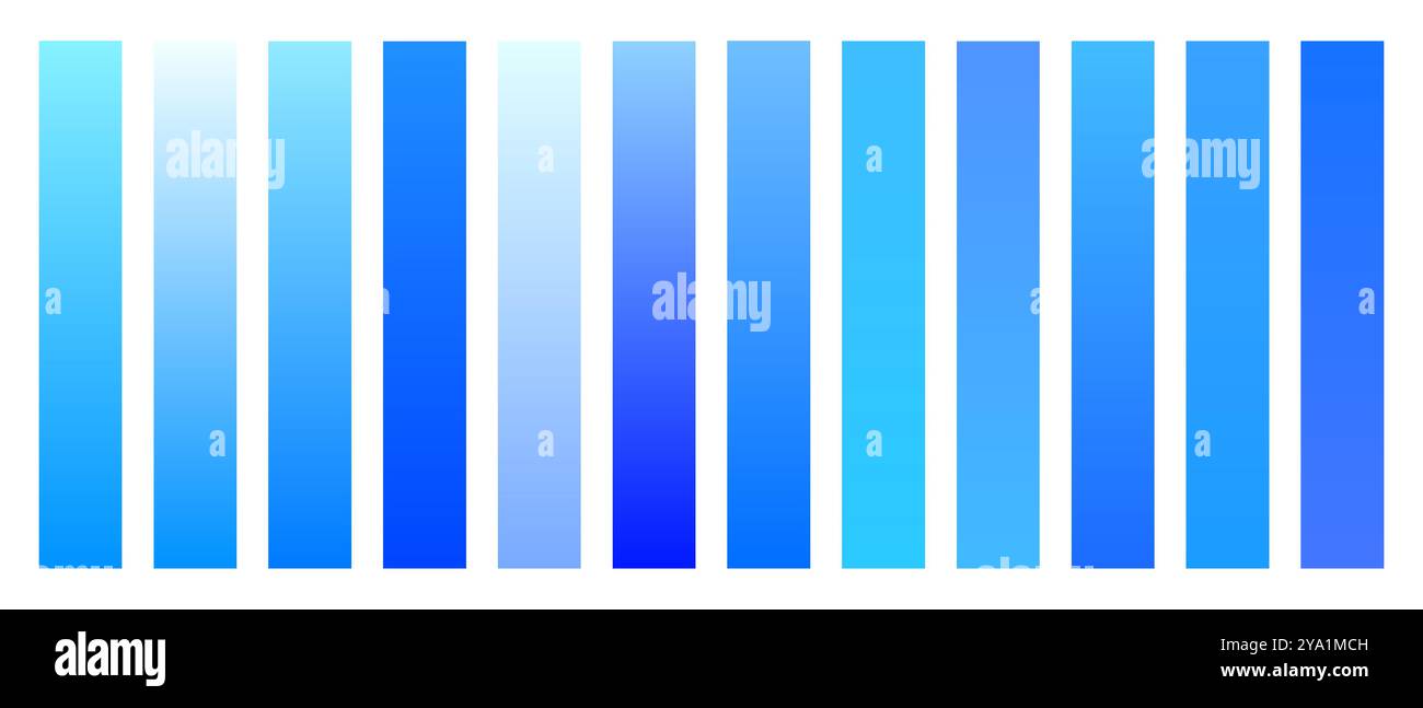 set of blue color shade palette backdrop for presentation vector Stock ...