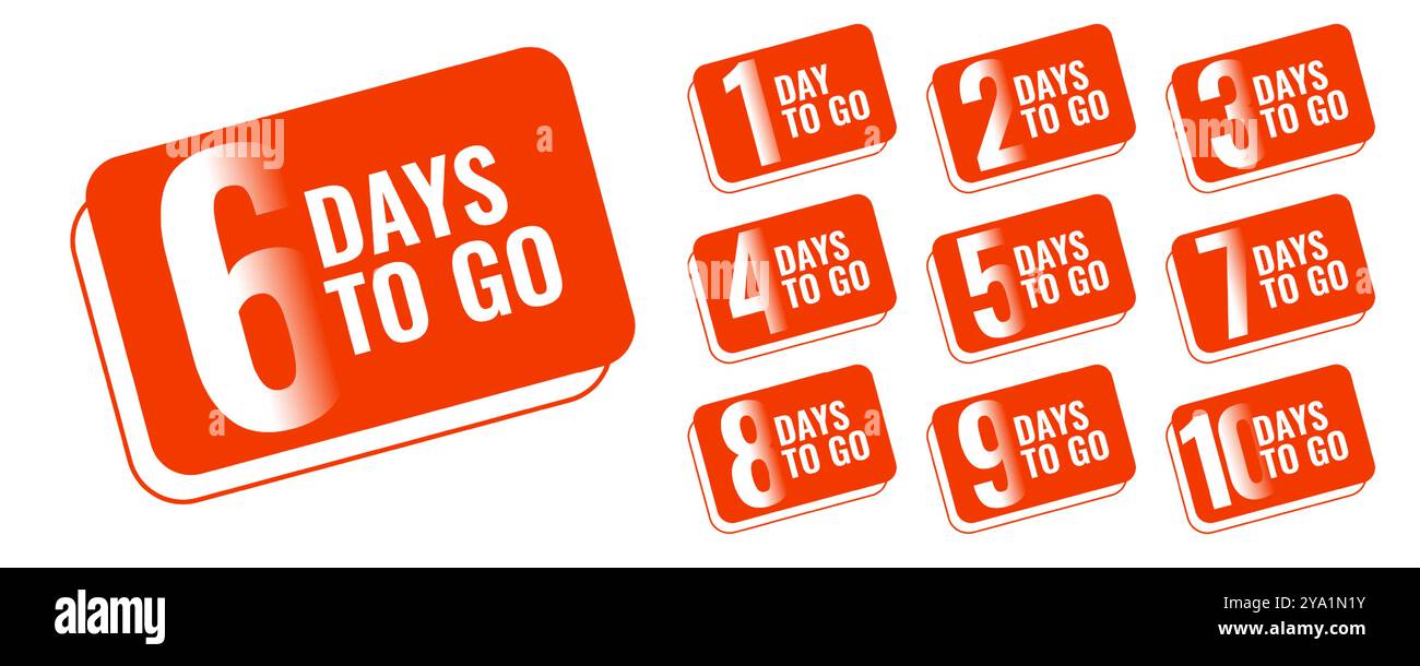 countdown to the big announcement with number of days left tag vector ...