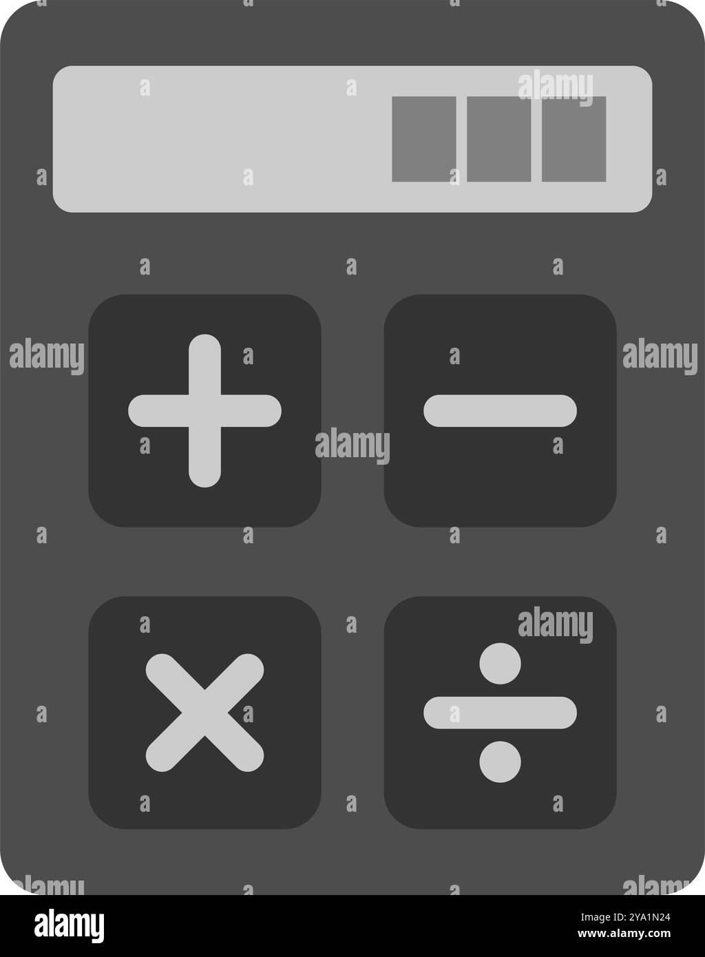 Calculator icon. Calculator with math sign buttons Stock Vector Image & Art - Alamy