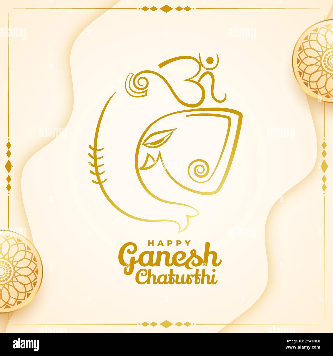 traditional shubh ganesh chaturthi event background vector Stock Vector ...